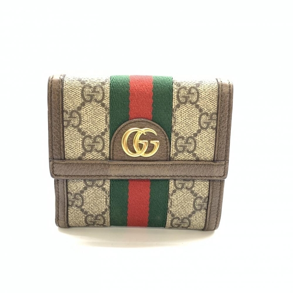 Gucci | Bags | Gucci Ophidia Gg Wallet Gg Supreme Canvas Bifold Wallet ...